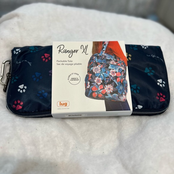 lug | Bags | Lug Ranger Xl Packable Tote Floral And Paw Print | Poshmark